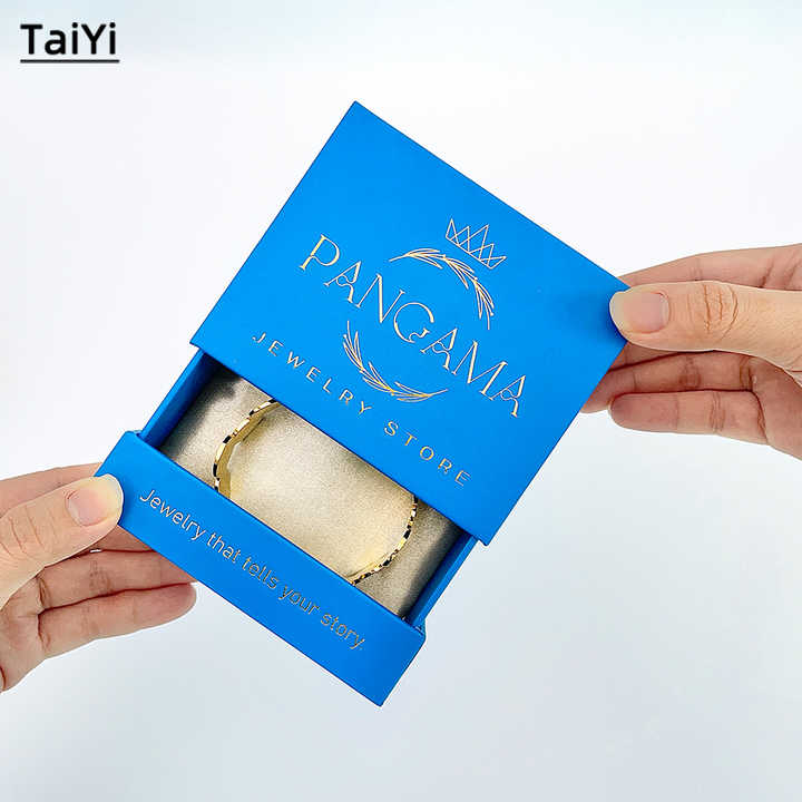 Luxury Blue Handmade Premium Jewelry Box for Necklace Premium Gift ...