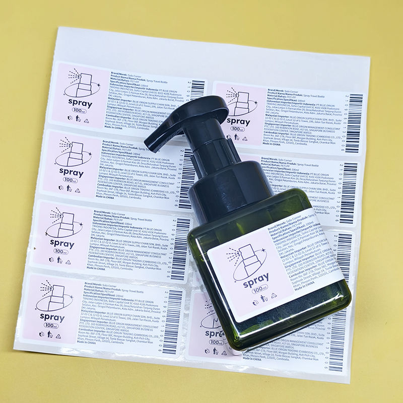 Durable Synthetic Paper Waterproof Labels Refillable Bottles Sticker ...