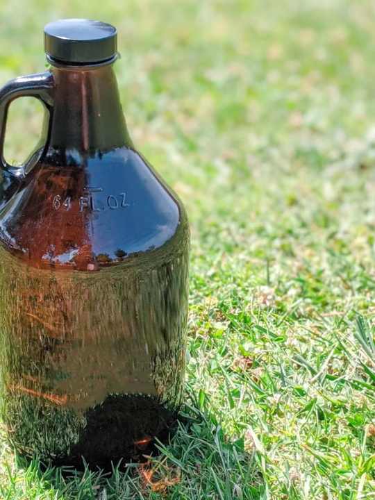 Home Brew 32oz 64oz 128oz 1 Gallon Amber Brown Beer Growler Jug with ...