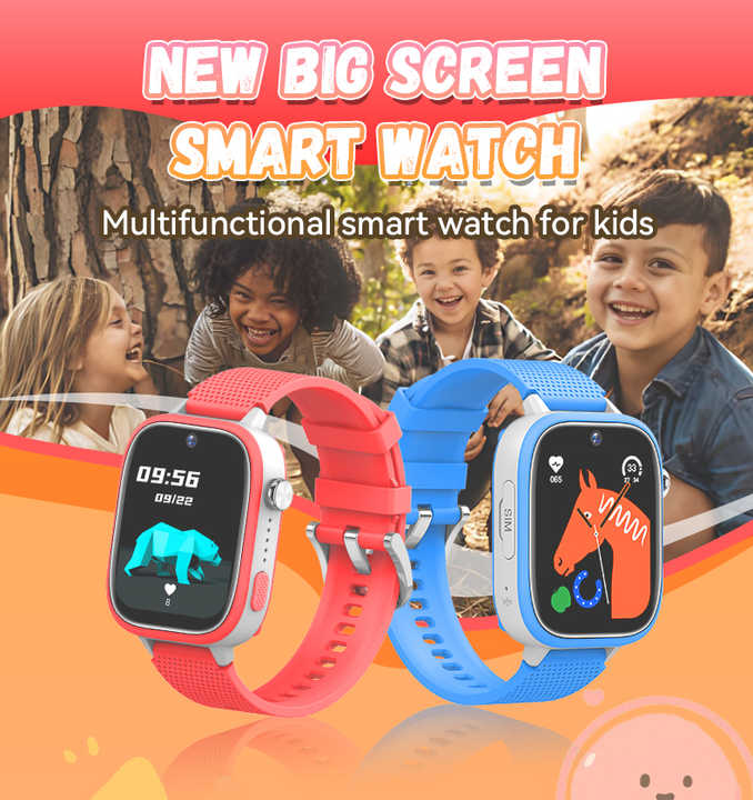 Children's Phone Watch Smartwatch Android 8.1 1+8GB Memory GPS ...