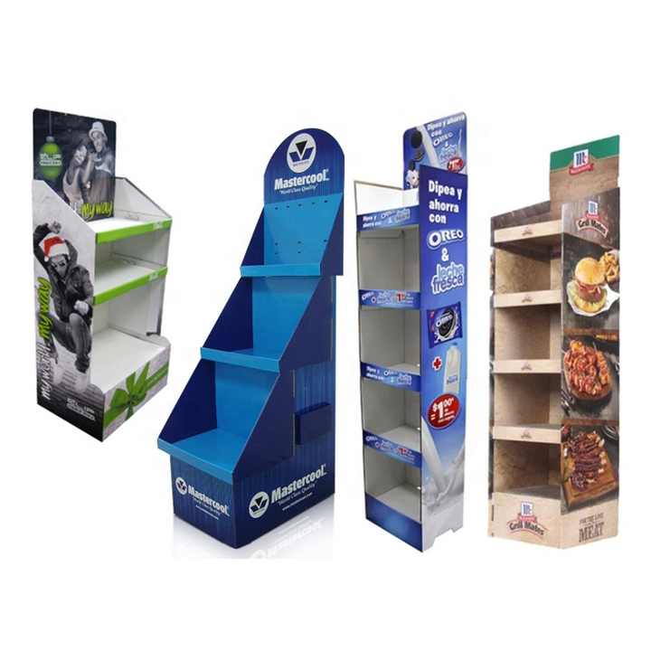Customizable Cardboard Display Stands for Food & Beverage