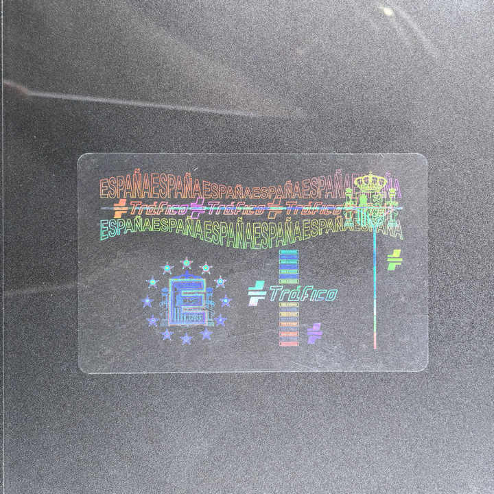 Custom Design Transparent Hologram Sticker Hot Stamp Heat Transfer Hologram Sticker Driver Card ...