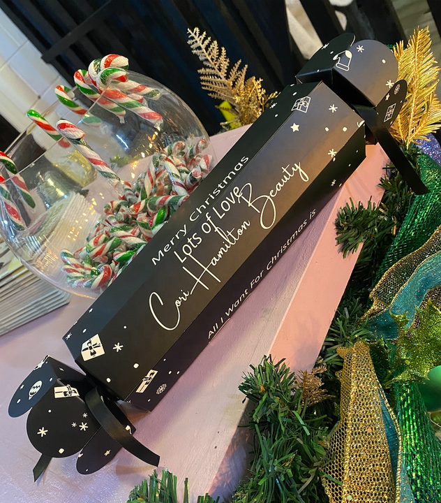 2024 Personalised Xmas Crackers Party Popper Bon Bons Decorated ...