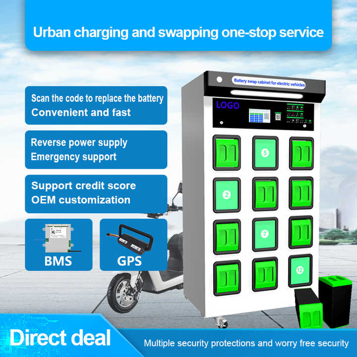 Electric Motorcycles Battery Swap Cabinet or Battery Exchange Station ...