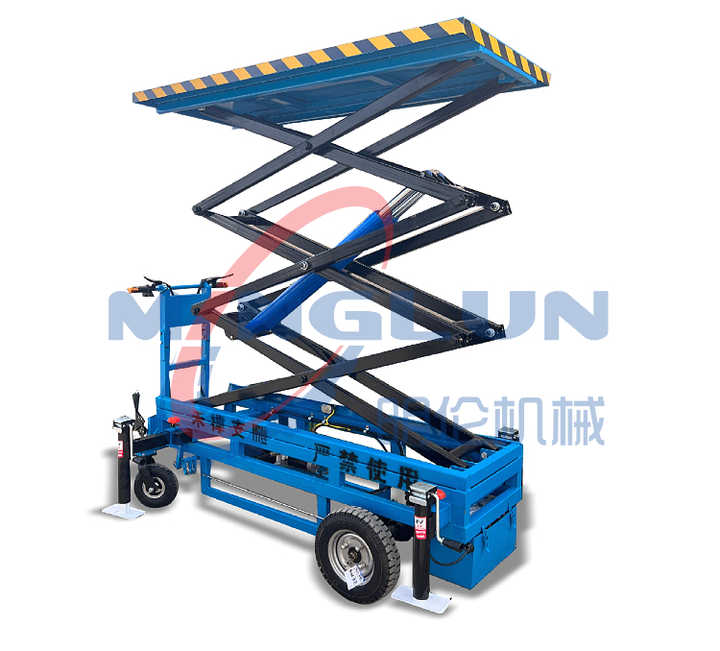 Self Propelled Hydraulic Electric Lifting Trolley for Moving Cargo