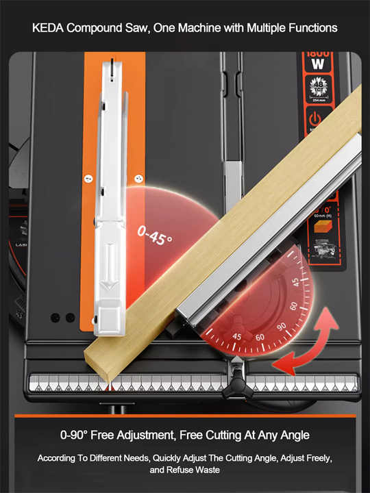 Multifunctional Table Saw - Precision Woodworking Tool