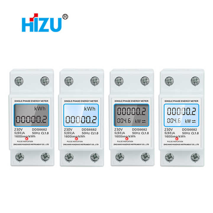 Single-Phase Digital Liquid Crystal Kilowatt-Hour Meter 220V Energy ...