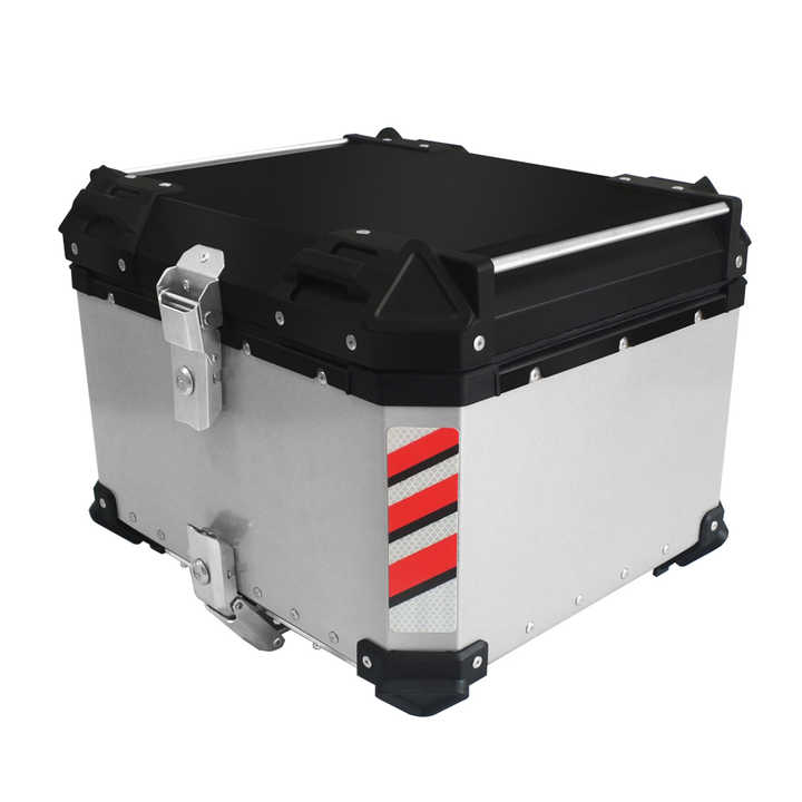 Quick Release Aluminum Alloy Motorcycle Tail Box Trunk 45L/55L/65L ...