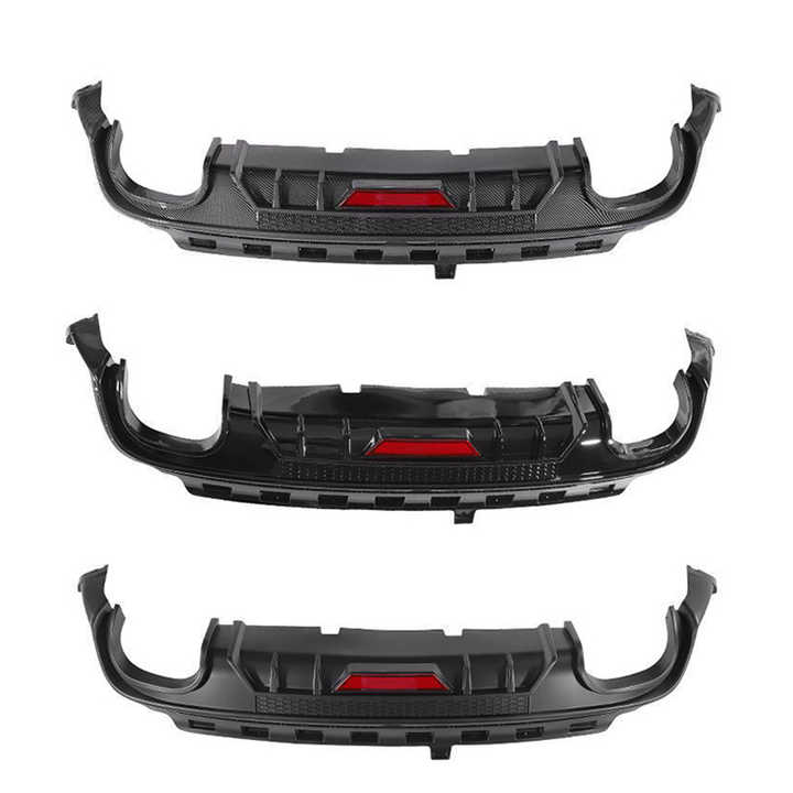Car Rear Bumper Lip Diffuser Spoiler Rear Side Splitter Deflector For ...