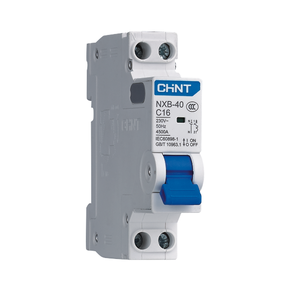Chint Original NXB-40 Miniature Circuit Breaker 1P+N DPN 6A 10A 16A 20A 25A 32A 40A RCBO Rccb ...