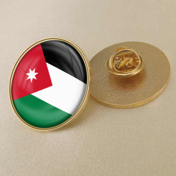 Jordan Flag Crystal Epoxy Badge Pin World Flag Pins| Alibaba.com