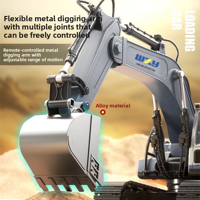 Extra Large Electric Plastic Excavator Children's Educational Toy Car ...