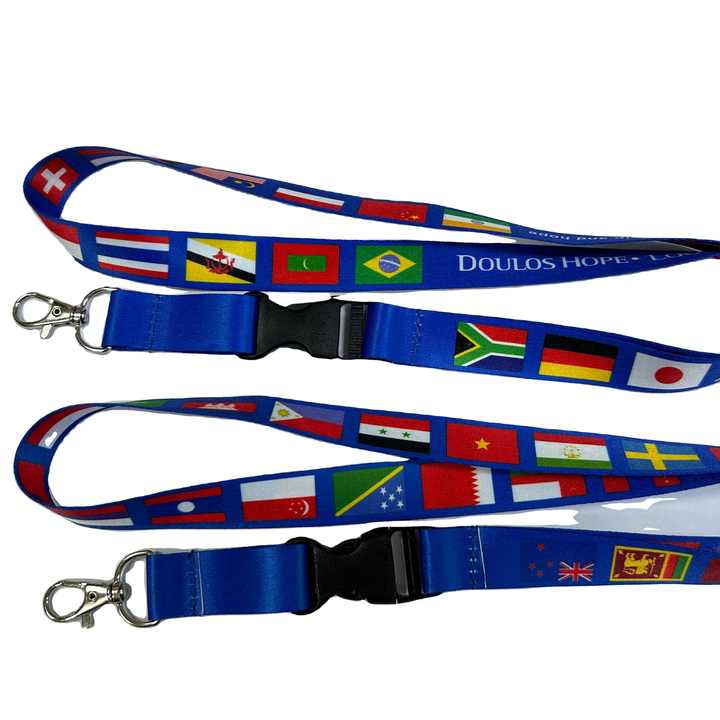 Custom Lanyards with Country Flag Logos - Promotional Gifts