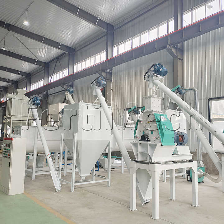 Automated Sheep and Pig Powdered Processor Animal Feed Processing Line ...