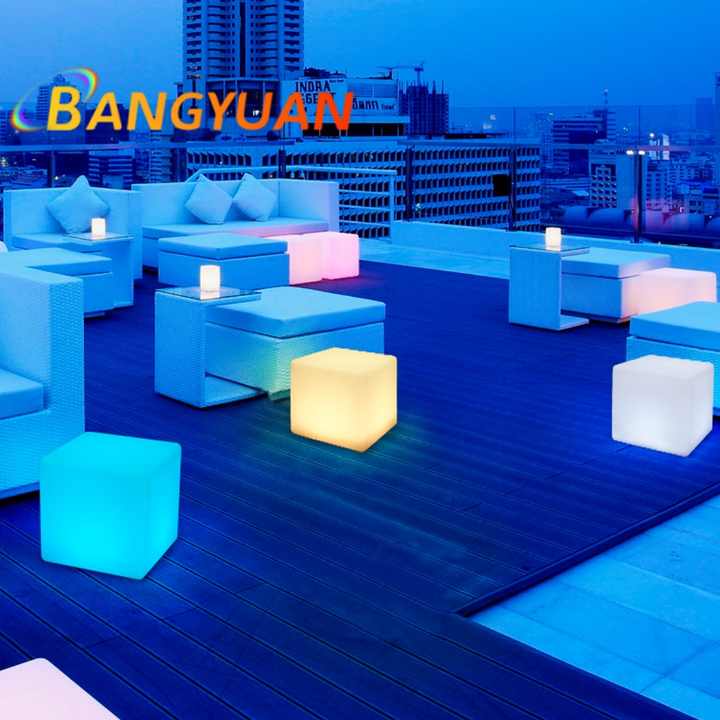 Customized Free Logo Light LED Cube Night Light with Remote Control