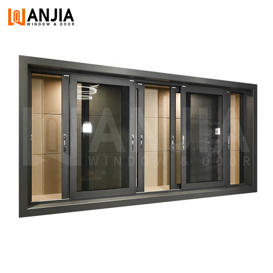 Aluminium Graphic Design Horizontal Aluminum Windows Waterproof Balcony ...