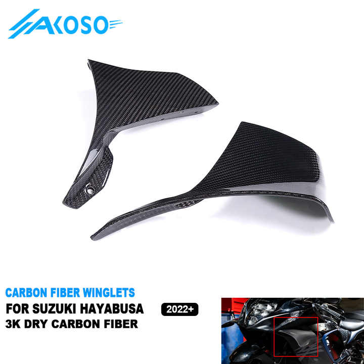 AKOSO Motorcycle Carbon Fiber Winglets for Suzuki Hayabusa