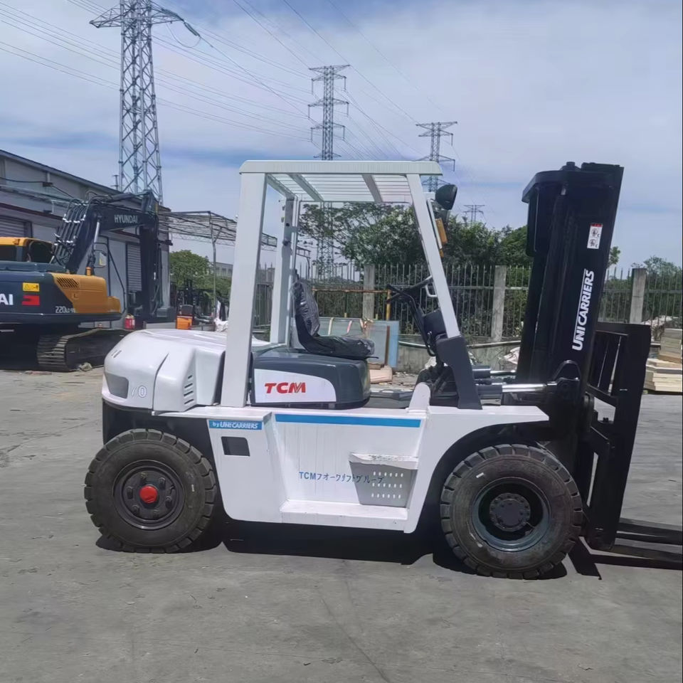 Used TCM 7 Ton Forklift Lift 3 Meters TCM FD70 Used 10ton Forklift ...