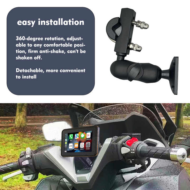 Carplay Meter Motorbike GPS Monitor - Wireless Android Auto