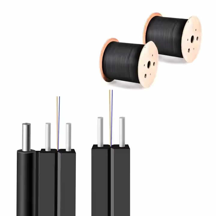 FTTH Fiber Optic Cable 2 Core 4 Core Indoor and Outdoor Optical Cable ...