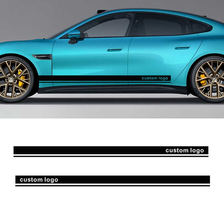 2pcs Custom Logo Car Stickers Waterproof UV Resistant Vinyl Decals for ...