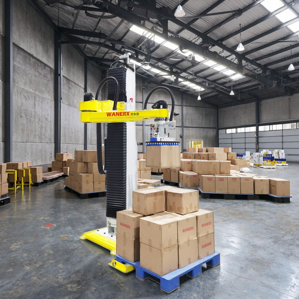 100kg Heavy Duty Robotic Palletizer Automatic Carton Box Palletizing ...