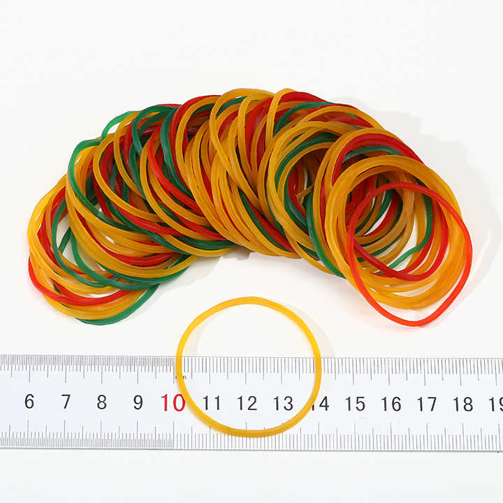Durable, Transparent Colored Rubber Bands - Perfect for Stationery