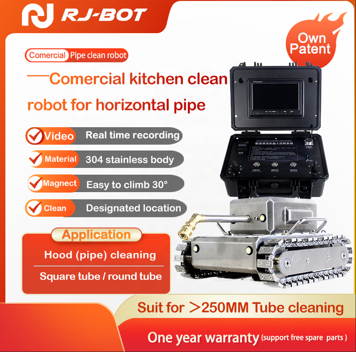 Rj-bot Industrial Pipeline Cleaning Equipment - Chimney Cleaning Robot