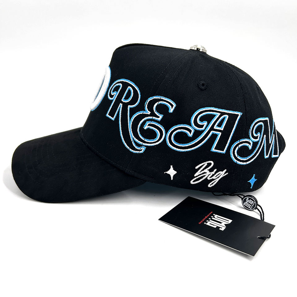 Custom 5 Panel 3D Embroidery Baseball Cap with Suede Lining