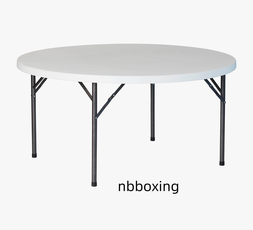 Factory Portable HDPE Plastic Round Table for Outdoor Party Events ...