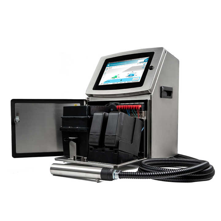 High-speed Continuous Small-character Inkjet Printer Docod V2000 Series Barcode QR Code Printing ...