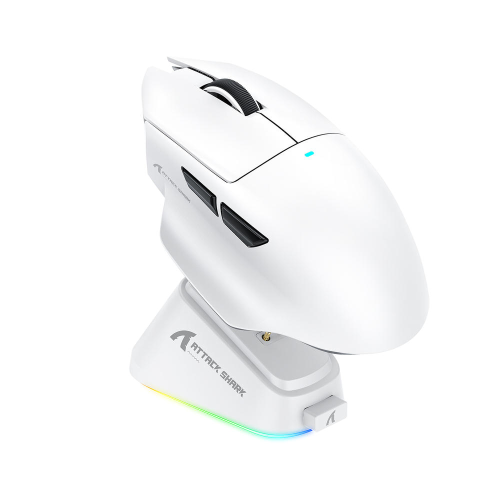 Attack Shark V6 Tri-mode PAW3311 DPI25000 Gaming RGB Wireless Mouse ...