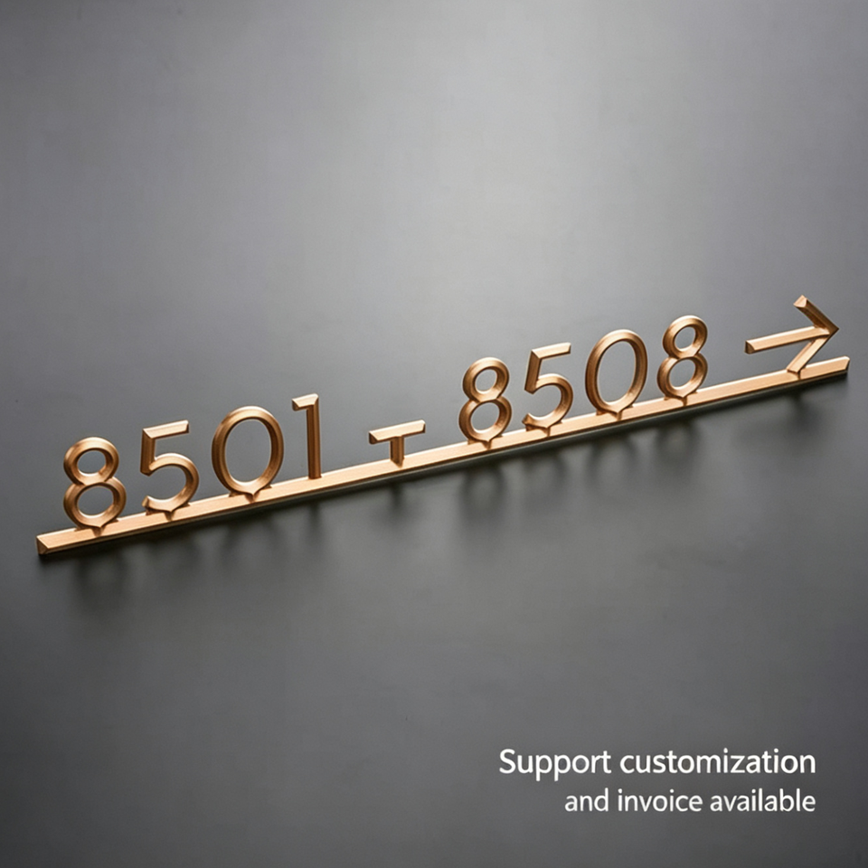 Customized 3D Metal Letter Sign with Aluminum Finish Engraved ...