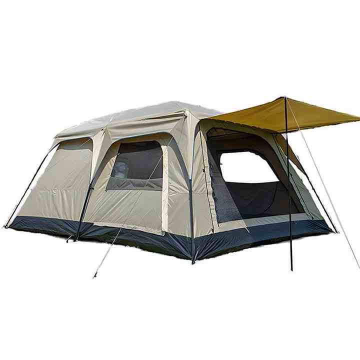 Waterproof Extra Large Space 2 Rooms 1 Living Room Tents 8-12 Persons ...