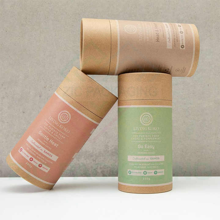 Recyclable Tea Packaging for Coffee Beans Powder Kraft Paper Tube ...