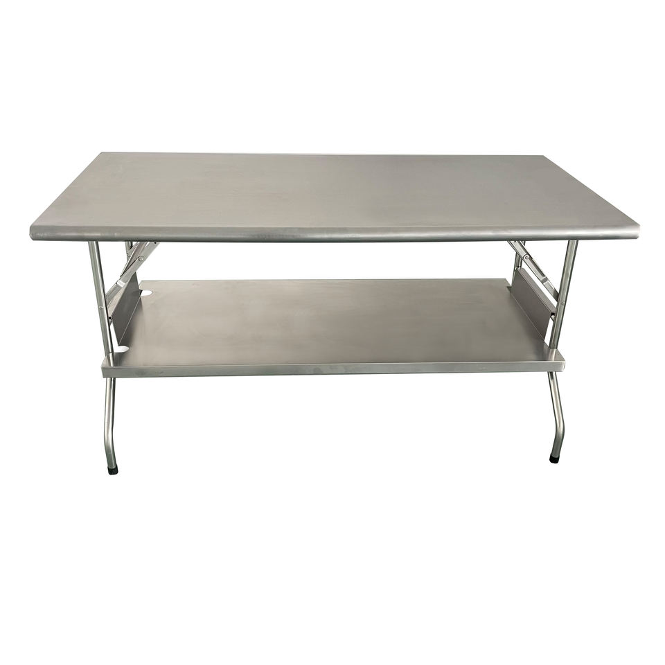 Jincheng Heavy Duty Stainless Steel Brushed Folding Work Table with ...