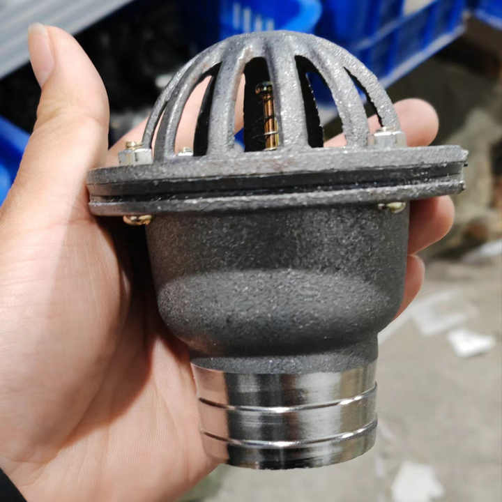 Water Suction Filter Bottom Valve Cage Check Valve Thickened Cast Iron ...