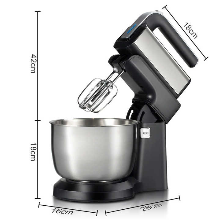Handheld Food Mixer Dough Table Bread Mixer High Quality 3.5L Black ...