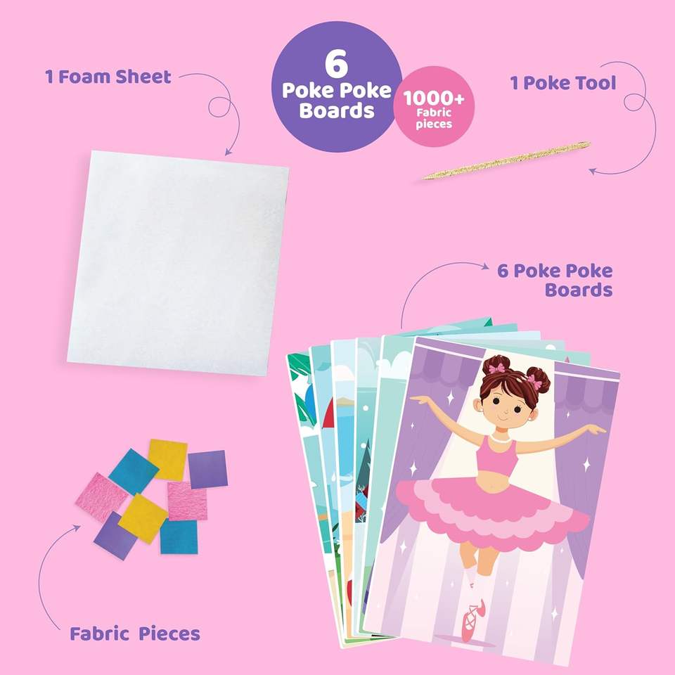 Poke Poke in Art for Kids - DIY EVA Foam Craft Kits