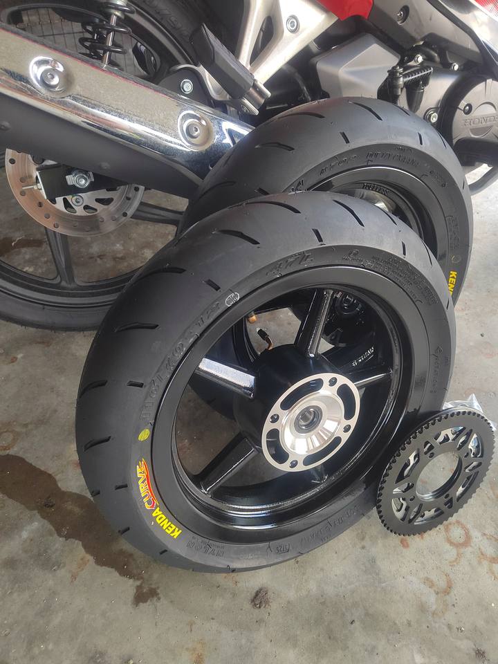 12 Inch Supermoto Wheels for Electric Dirt Bike Yozma Mini Bike Wheel ...