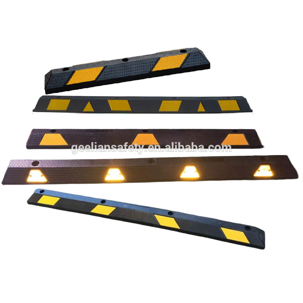 Rubber Wheel Stopper - Durable Parking Safety Curb