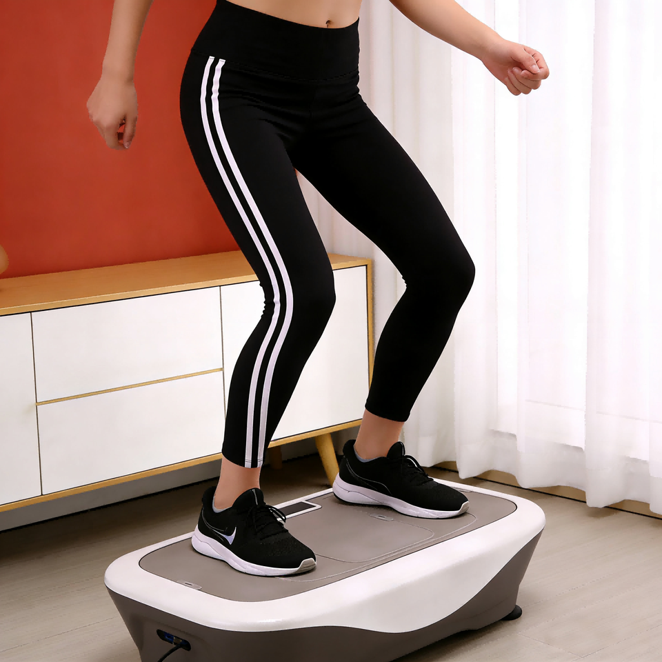 220V Electric Slimming Massager Fat Burning Full Body Vibration Machine ...