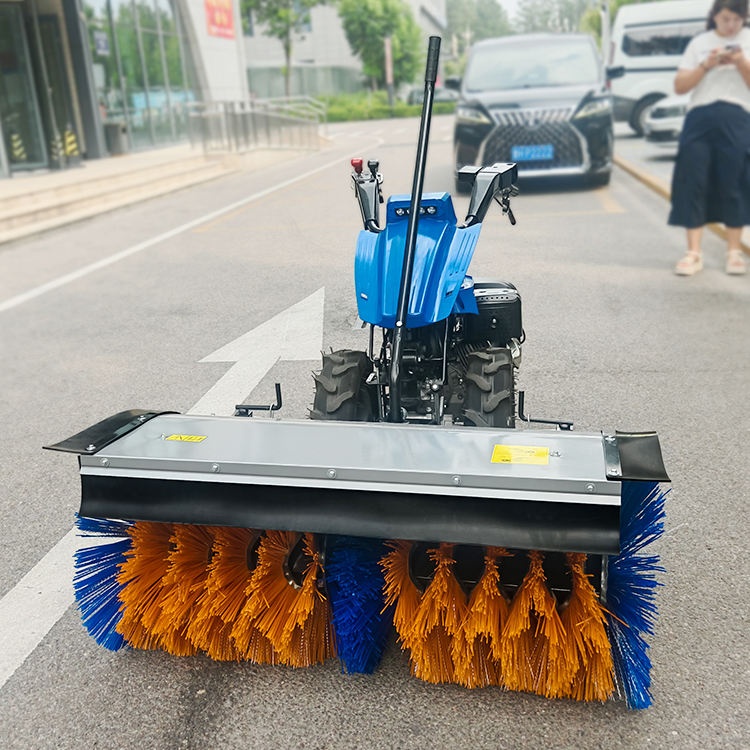 2025 Model Snow Plow Machine Hand-push Snow Sweeper Walk-Behind Snow ...