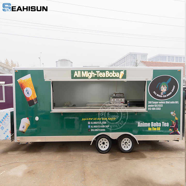 12ft Food Kiosk - Outdoor Concession Trailer with Full Kitchen