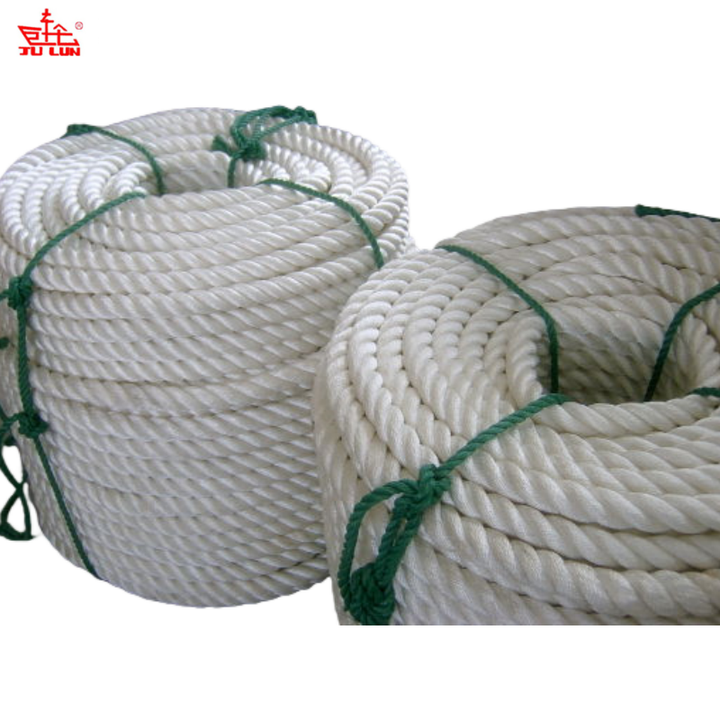 White Color Nylon Rope 32mm Diameter 3 Strand Twist Nylon Marine Rope ...