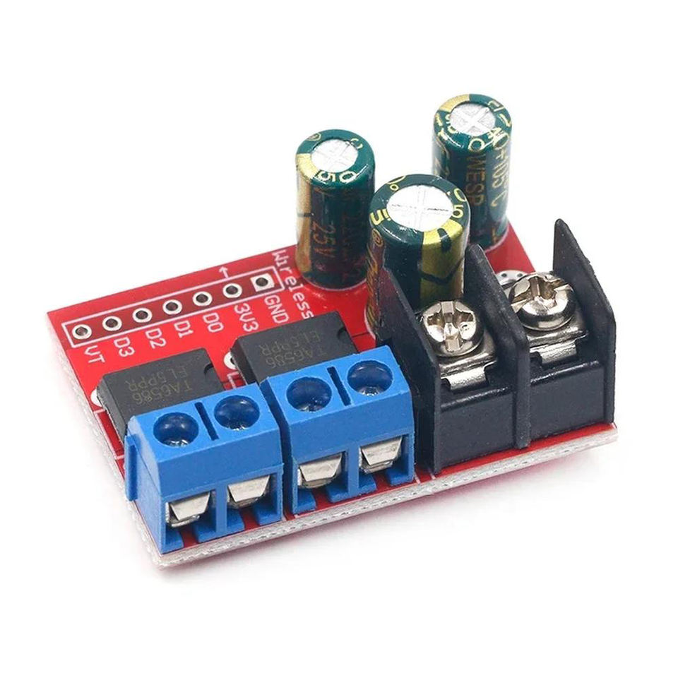 H Bridge Remote Control 5A 3V-14V Dual DC Motor Drive Module Voltage ...