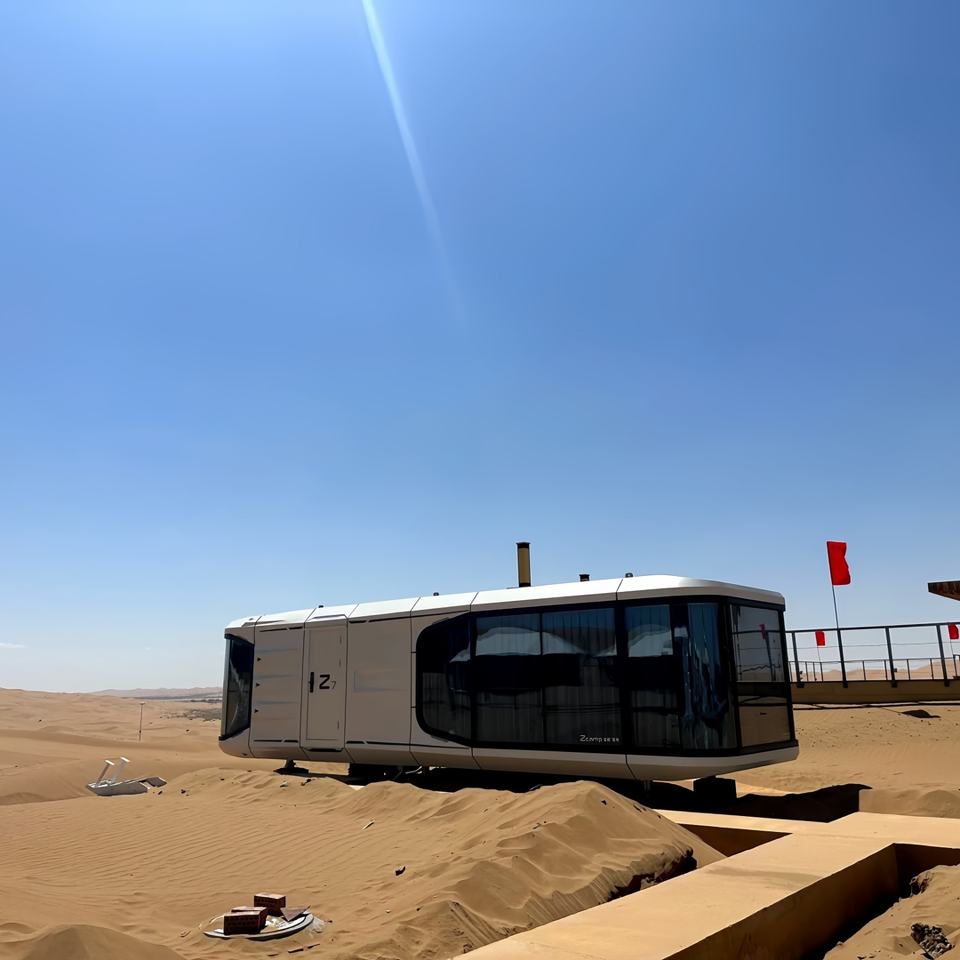 Movable Prefabricated Yiwan 40 FT Modular Solar Powered Container House ...