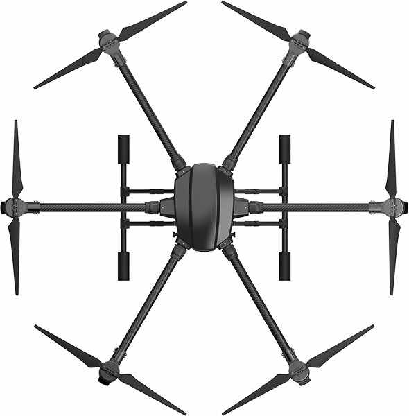 Hexacopter Drone with 4kg Payload - RTK GNSS GPS Carbon Fiber