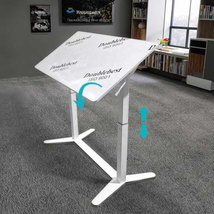Modern Pneumatic Adjustable Drafting Desk with Folding Top for Office ...