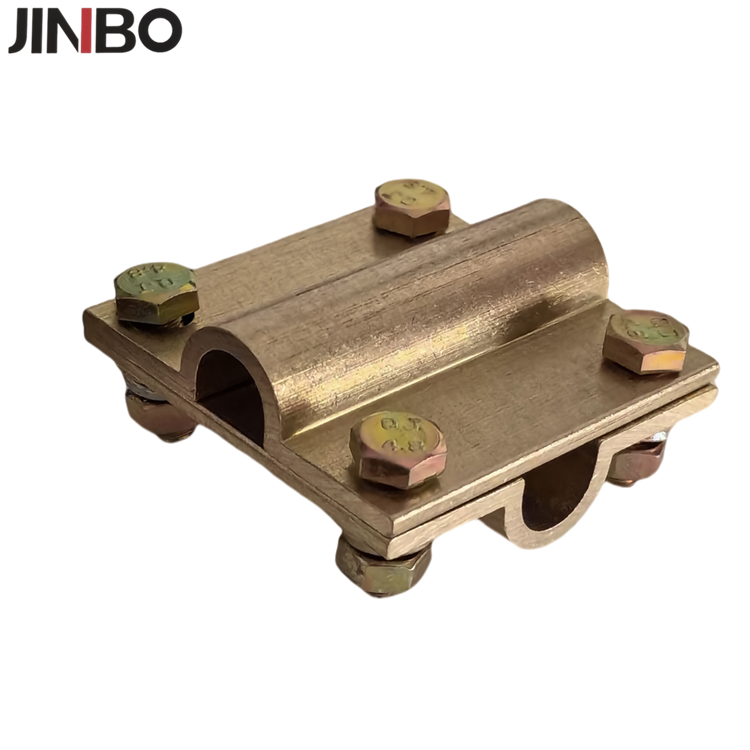 Connecting Clamp Copper lightning protection Ground Cable Clamps square ...
